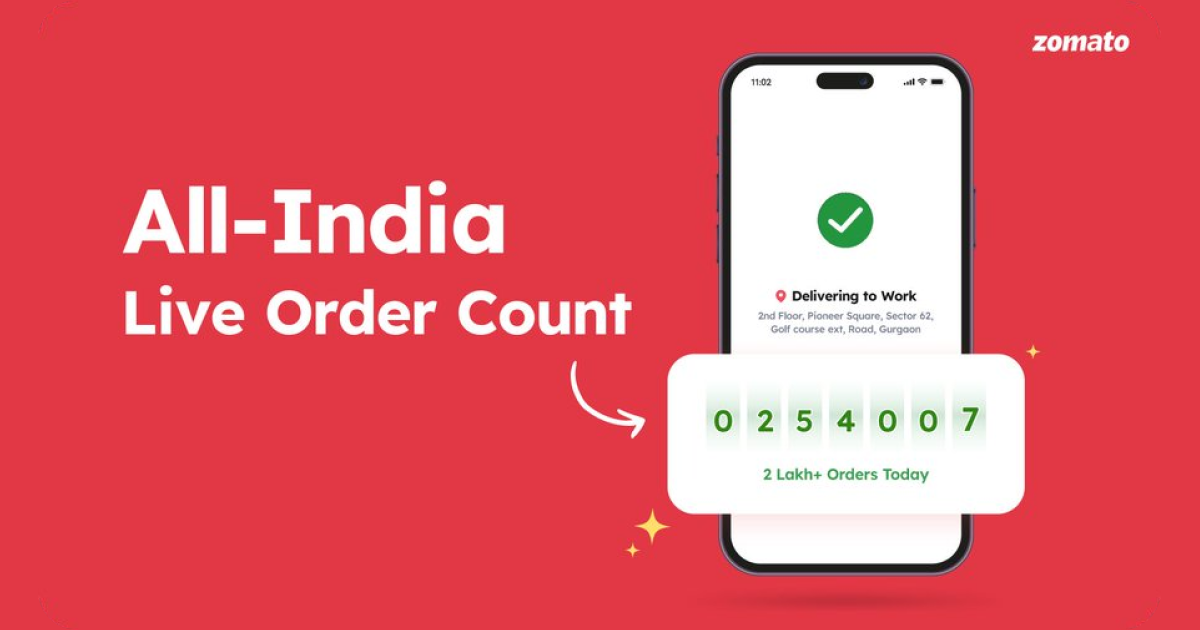 Zomato Introduces Live Order Count Feature, Sees Record Orders ...